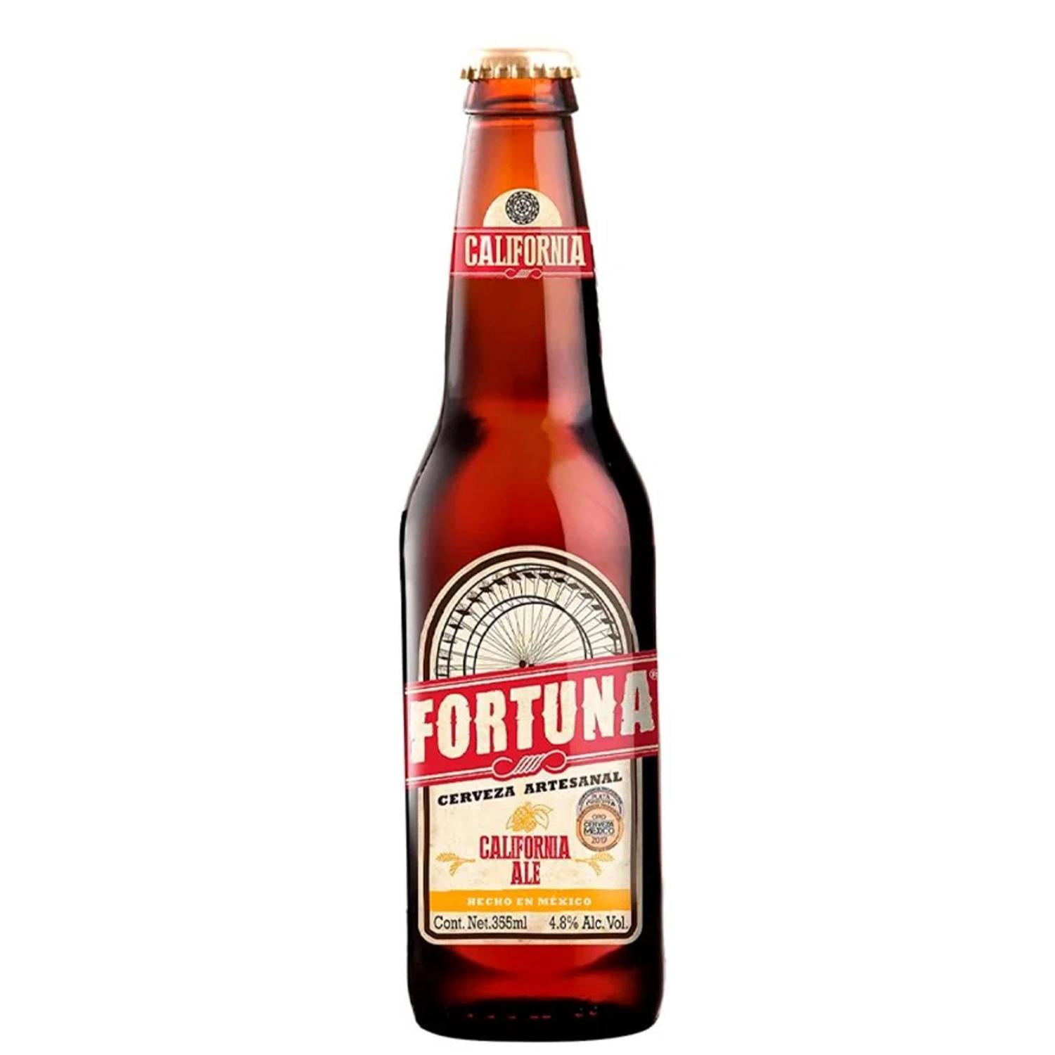 Pack de 24 Cerveza Fortuna California Ale Botella 355 ml | Walmart en línea