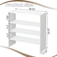 5 Tier Shoe Rack, Stackable Shoe Organizer for Closet, Large Vertical ...