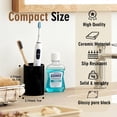 Black toothbrush cup holder, bathroom ceramic toothbrush cup, bathroom ...