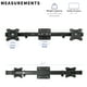 Dual VESA Bracket Adapter Horizontal Assembly Mount, 2 Monitor Screens ...