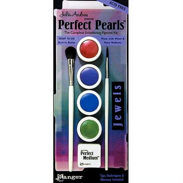 Perfect Pearls Pigment Powder Set Aged Patina 4Colors And Ac - Walmart.com