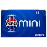Pepsi Soda Pop Cola 7.5 fl oz 6 Pack, Paperboard, Allergens Not ...