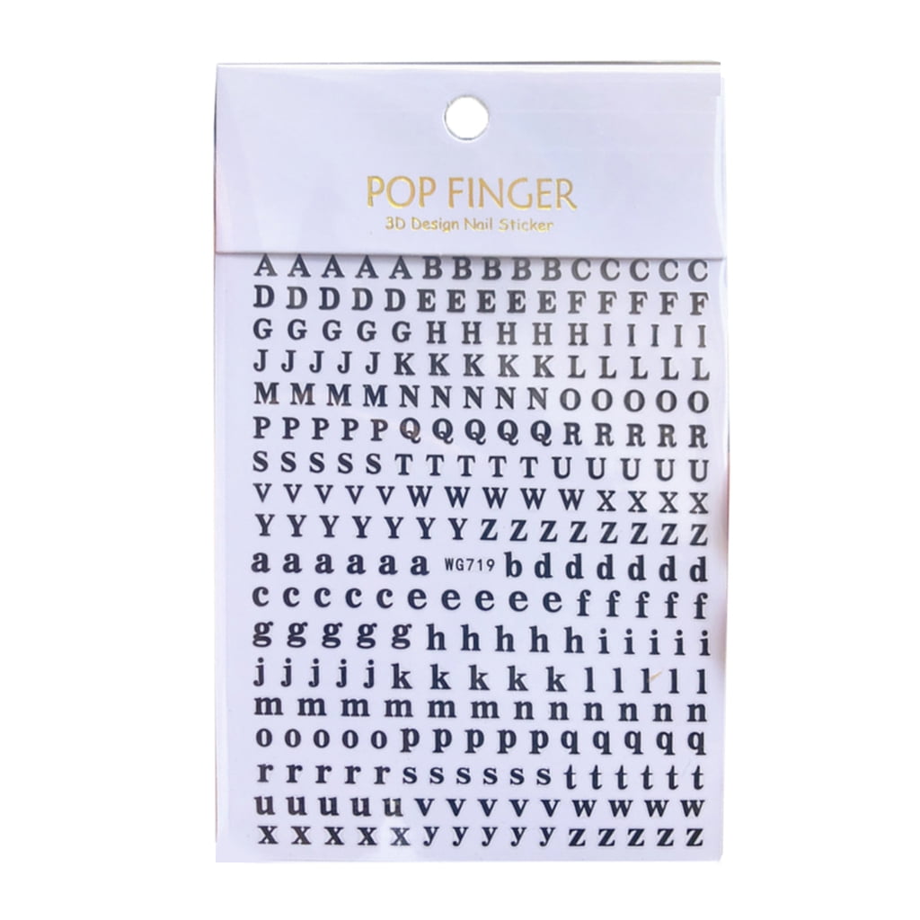 26 Letters Uppercase Lower Case Letters Self Adhesive Stickers for ...