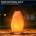 Himalayan Hand Carved Orange Crystal Salt Lamp LED Light Bulb - Walmart.com