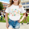 Confree Little Girls T-Shirts Letter Pattern Printing Short Sleeved ...