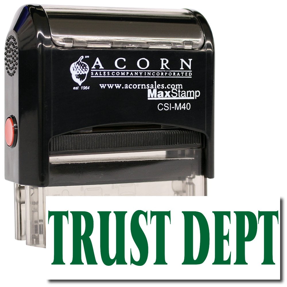 Large Self-Inking Trust Dept Stamp - Walmart.com