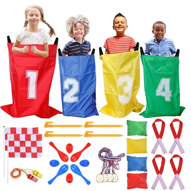 Adventure Play Pack: Potato Sack & 3 Legged Race Set - Fun Yard Games ...