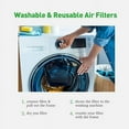 Open Box REAIR 16x25x1 Air filter Washable Reusable 16x25x1 HVAC ...