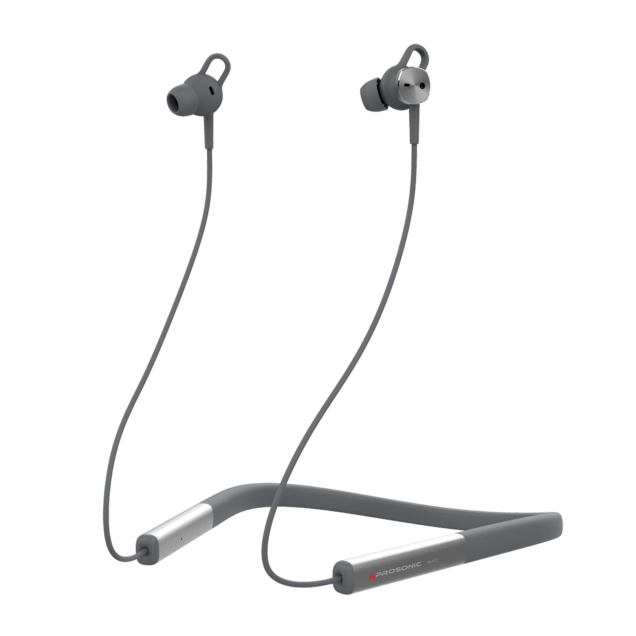 Prosonic N10 Wireless Neckband Headphones with 12mm Drivers 12 Hours ...