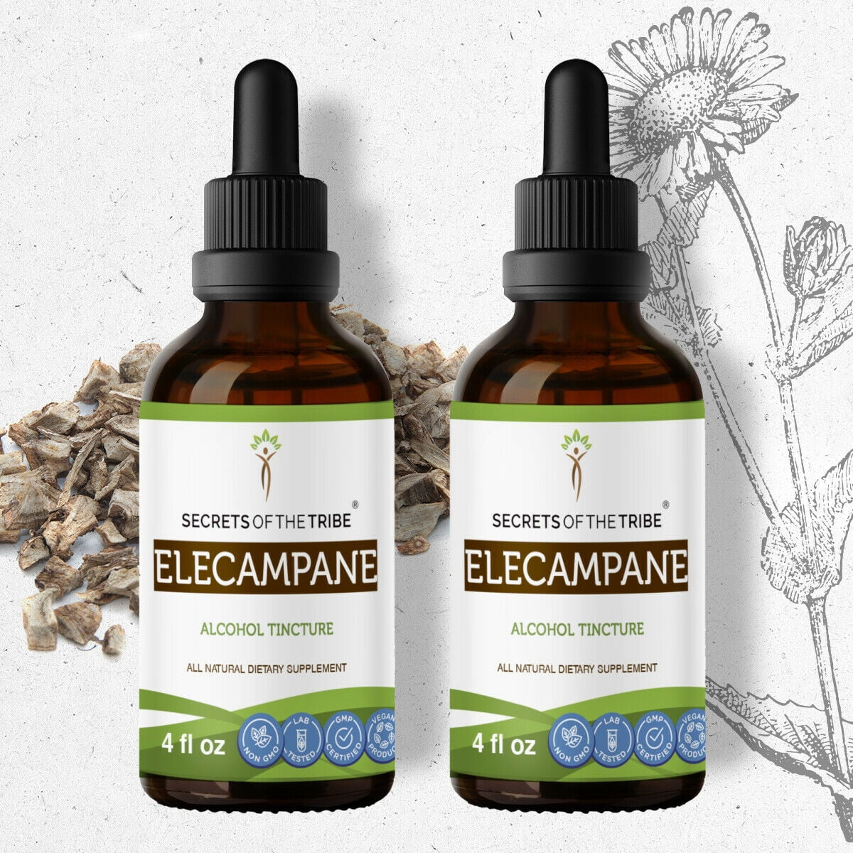 Elecampane Tincture Alcohol Extract, Organic Elecampane (Inula Helenium ...