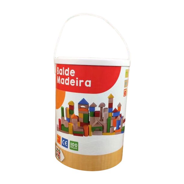 wolftale 100x Bamboo Wood Yellow Brain Training Building Blocks Toy ...