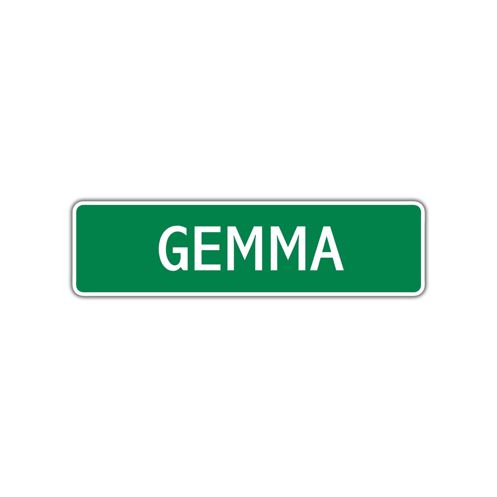 Gemma Girls Children Indoor Outdoor Name Letter Printed Label Wall ...