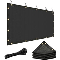 ColourTree 90% 3' x 5' Black Custom Size Shade Cloth/ Privacy Screen ...