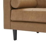 Naomi Home Marisa Genuine Leather Living Room Furniture Set, Classic ...