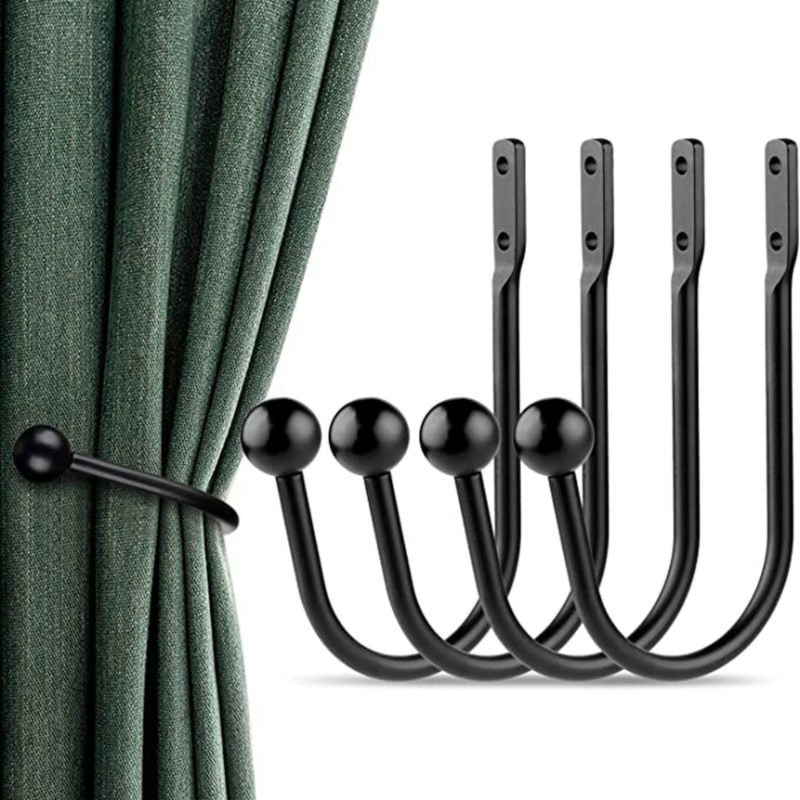 Click here for Nielieping Set Of 4 Black Metal Curtain Tiebacks... prices