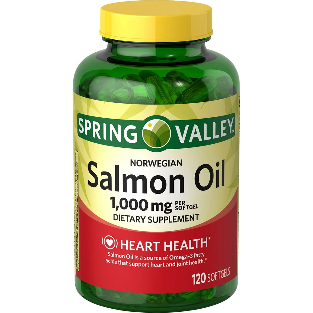 Spring Valley Norwegian Salmon Dietary Supplement, 1,000 mg, 120 count ...