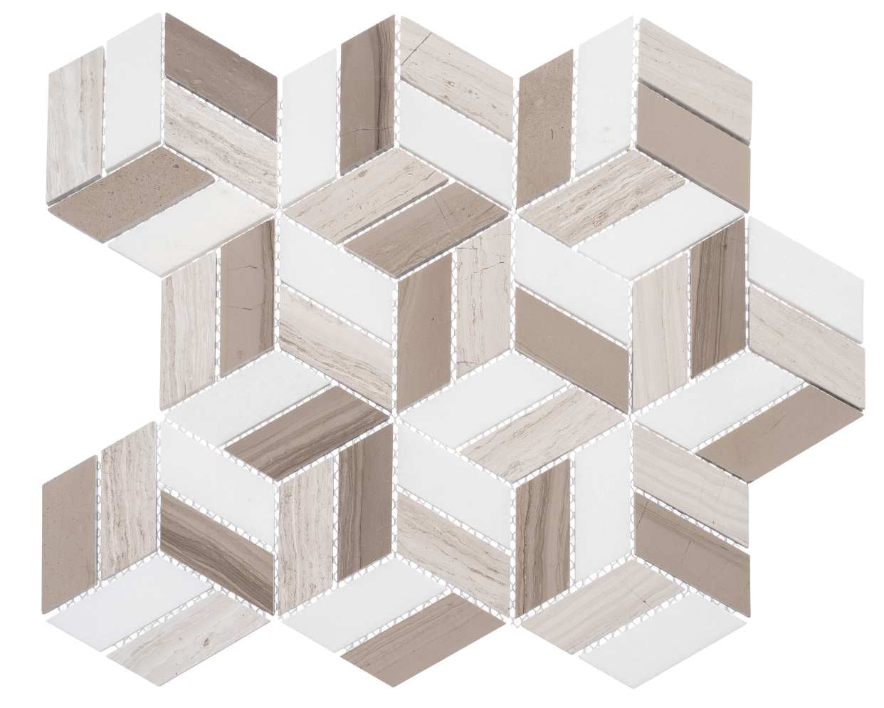 Tesselate 1" x 2" Natural Stone Mosaic Wall Floor Use Tile - Walmart.com