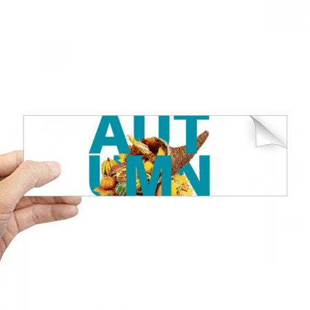 Bumper Harvest Fruits Vegetables Autumn Rectangle Bumper Sticker ...