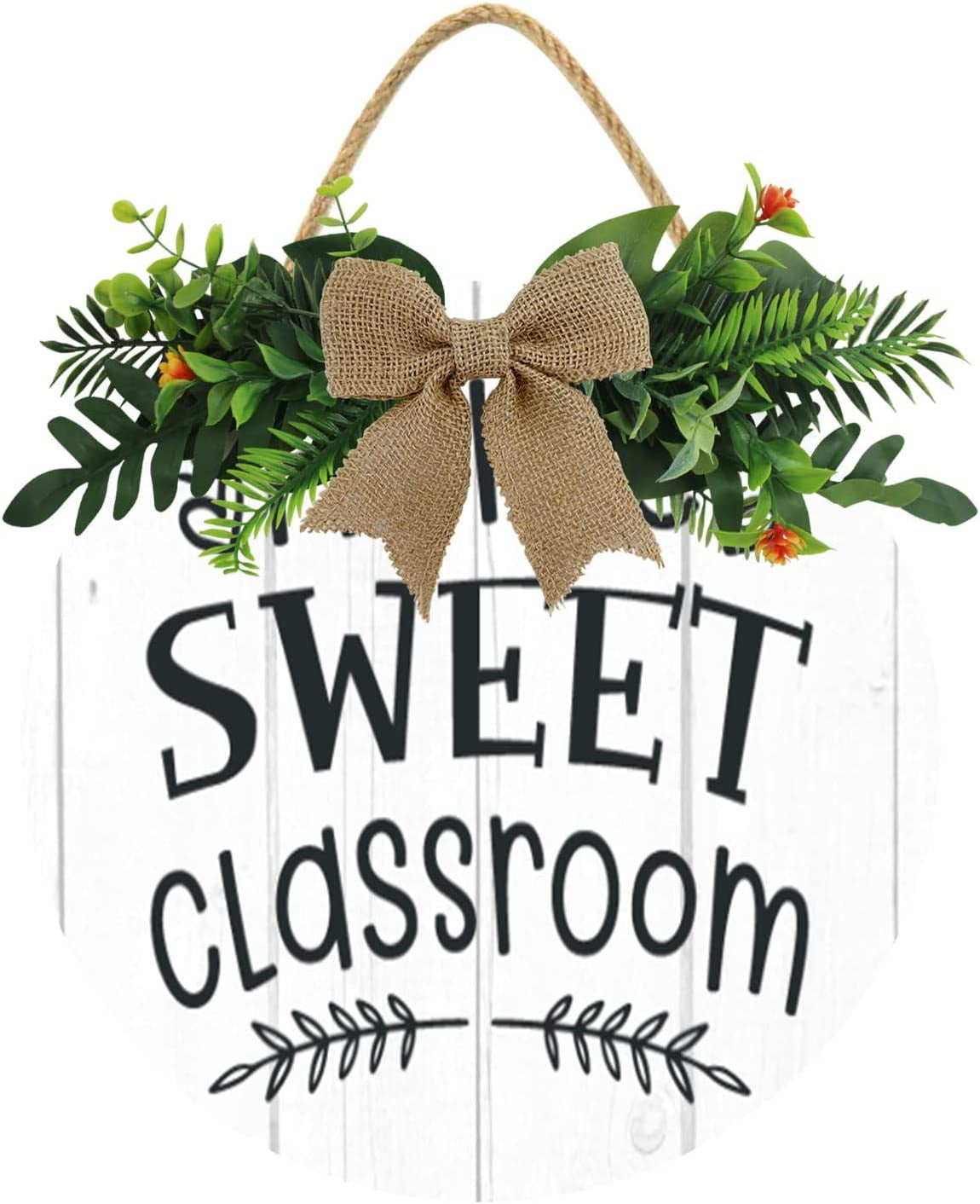 Eveokoki 11" Home Sweet Classroom Wood Sign,Printed Rustic Wooden Wall ...