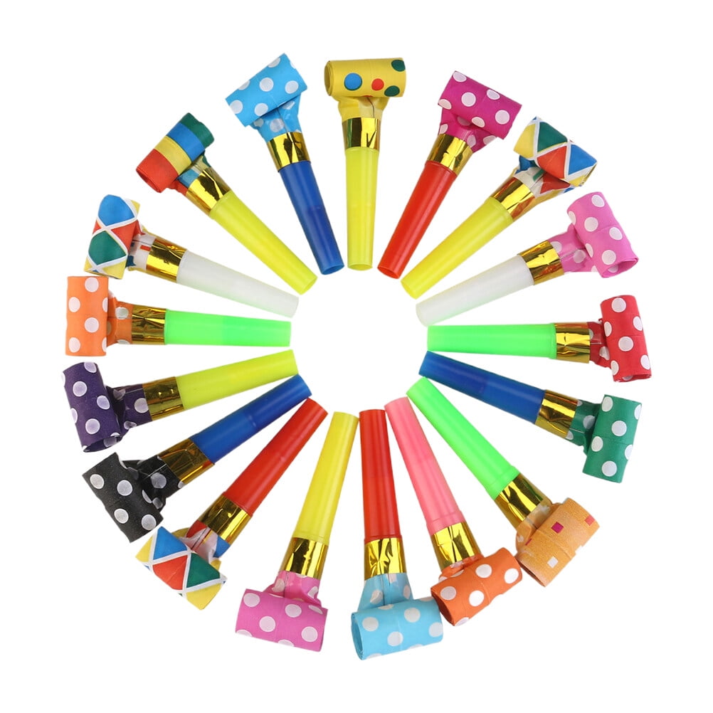 Miangastore Cheering Whistles Plastic Assorted Color 50pcs 8.7in 22.00x2.80x1.00cm