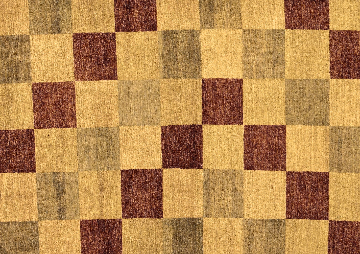 Ahgly Company Indoor Rectangle Checkered Brown Modern Area Rugs, 2' x 4 ...