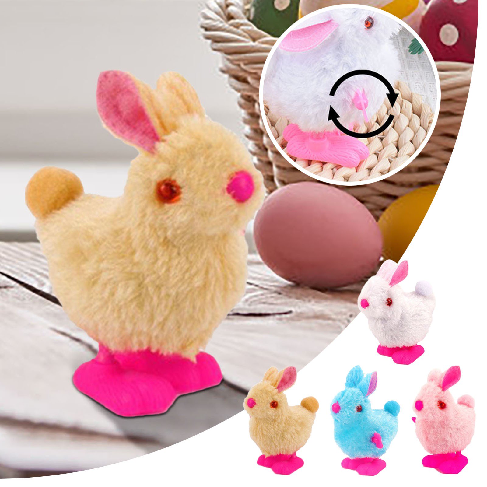Click here for Yangzheee Wind Up Bunny Clockwork Jumping Rabbit T... prices