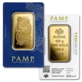 PAMP Suisse Real Swiss Bullion Gold Bar, 100 Gram, .9999 Pure - Walmart.com