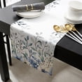 Blue Eucalyptus Table Runner 36 Inches Small - Farmhouse Flowers Leaf ...