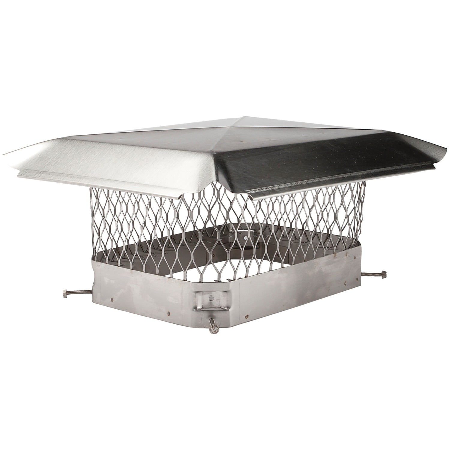 Draft King SS1216U Single-Flue Stainless Steel Chimney Cap (12" x 16 ...