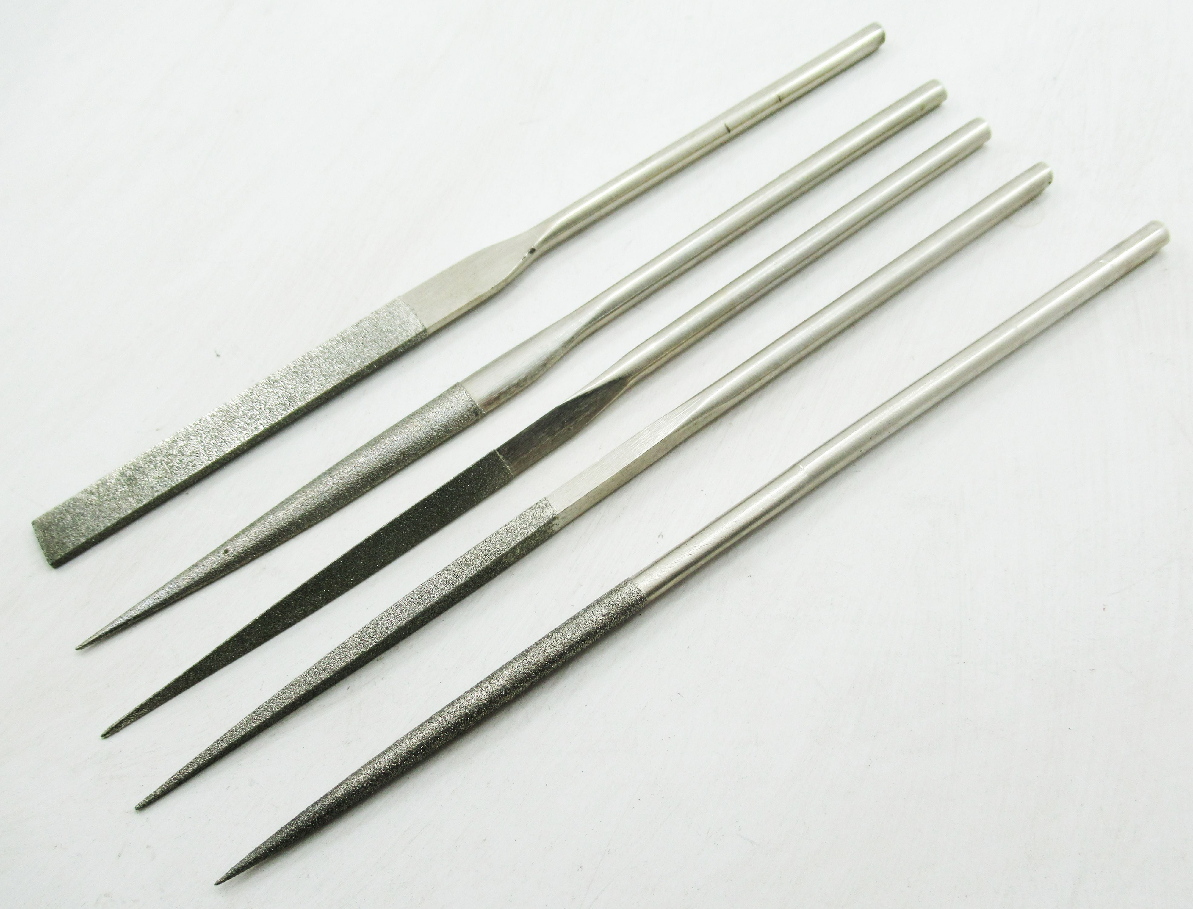 5 Pcs Mini Diamond Needle File Set Metal Glass Stone Wood Craft ...