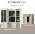 HOMCOM 4 Panel Room Divider, Farmhouse Folding Black Board Privacy ...
