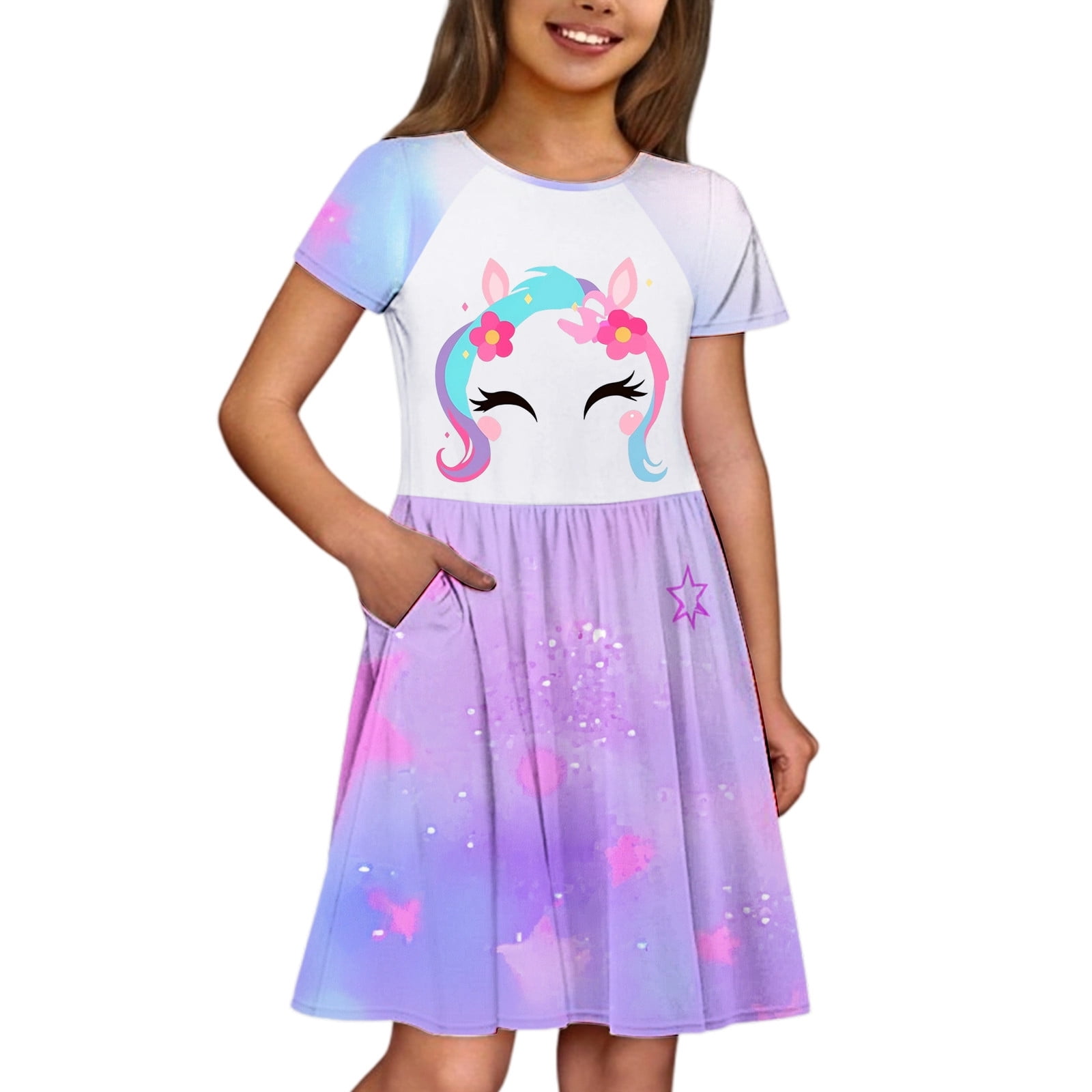 Click here for Wdgfv Girls Nightgowns Unicorn Sleepwear Night Sle... prices