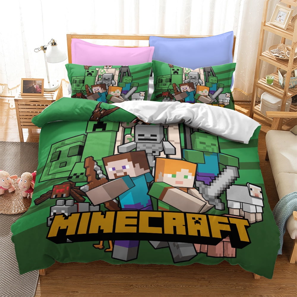 Click here for Minecraft Series Bedding Three-Piece Set Eabywish... prices