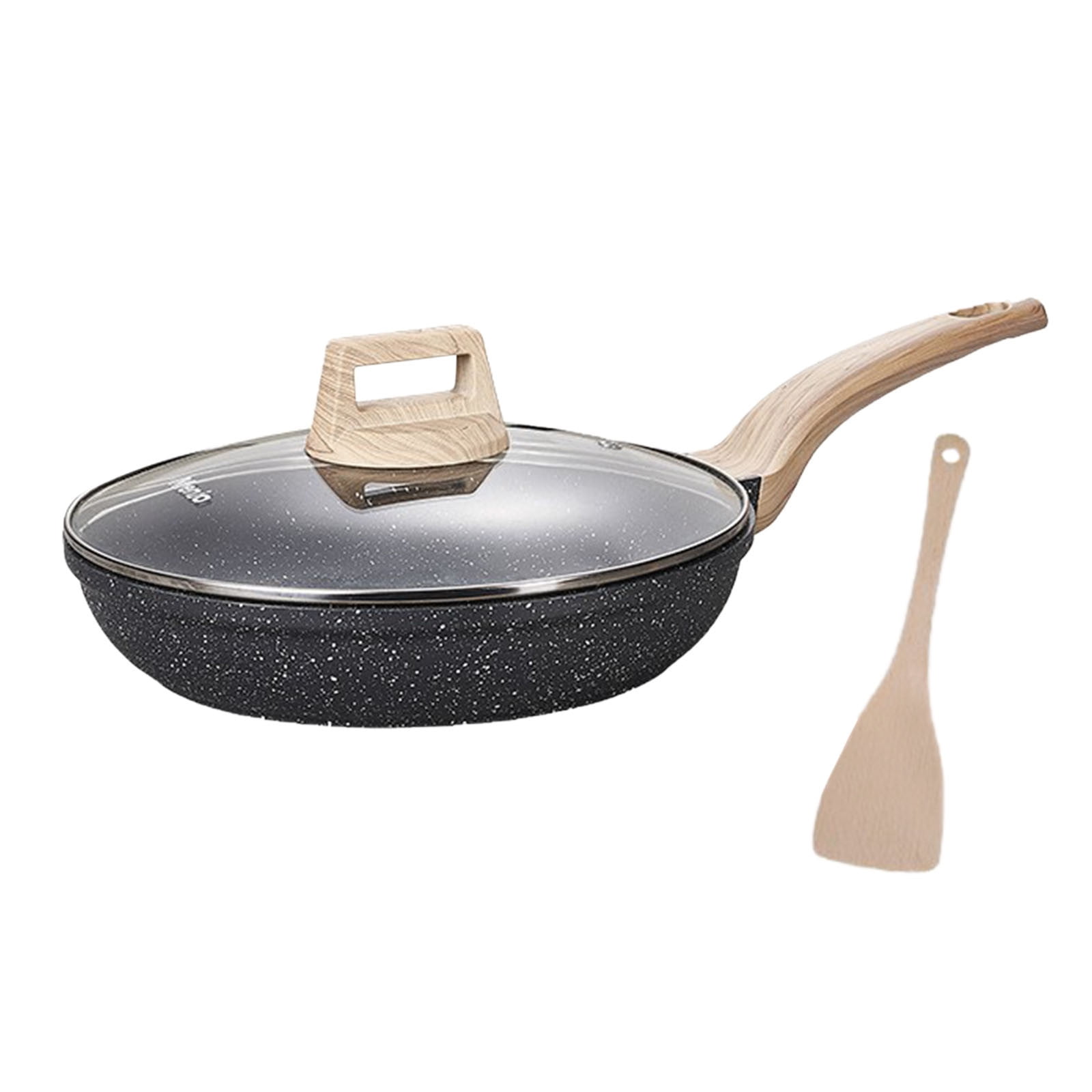 WMQPNNS New Trending with Spatula，Non Stick Frying Pan with Lid Spatula ...