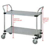 18" Deep x 42" Wide x 39" High 2 Tier Heavy Duty Solid Galvanized ...