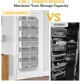 2 Pack Over The Door Organizer 5 Tiers, Extra Large Behind Door Storage ...