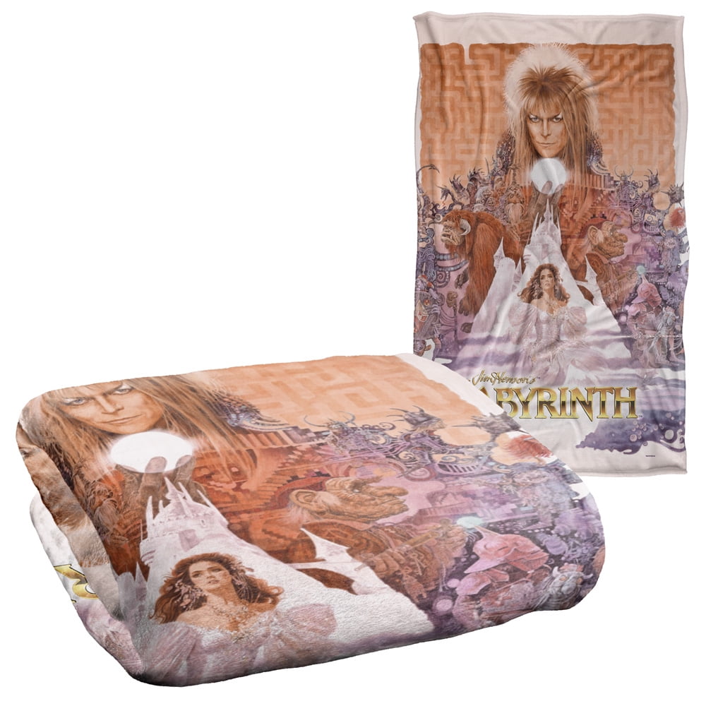 Labyrinth Blanket, 36"x58", Maze Montage Poster, Silky Touch Super Soft ...