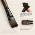 Bronze 26-Piece Professional Art Brush Set, Synthetic Nylon Paint ...