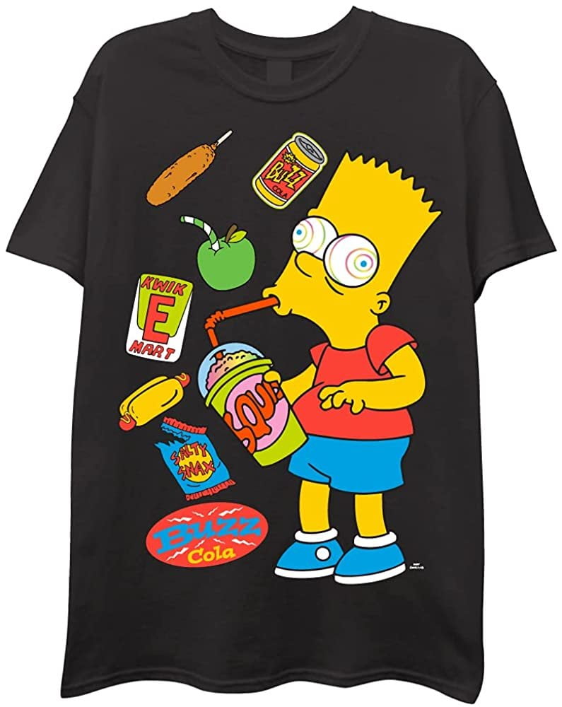 The Simpsons Mens Short Sleeve T-Shirt - Bart Simpson Mens Short Sleeve ...