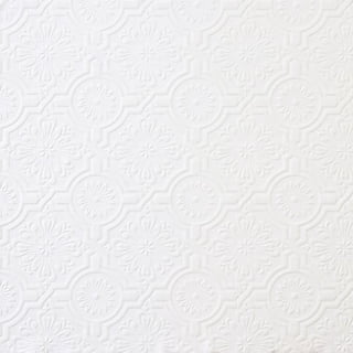 Embossed Victorian Ceiling Tile Wallpaper | Shelly Lighting