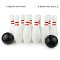 NimJoy Kids Bowling Set W/10 Pins & 2 Balls for 2-4 Toddler Indoor ...