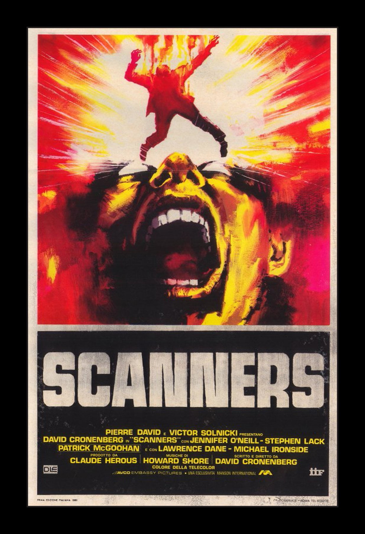 SCANNERS - 11x17 Framed Movie Poster - Walmart.com