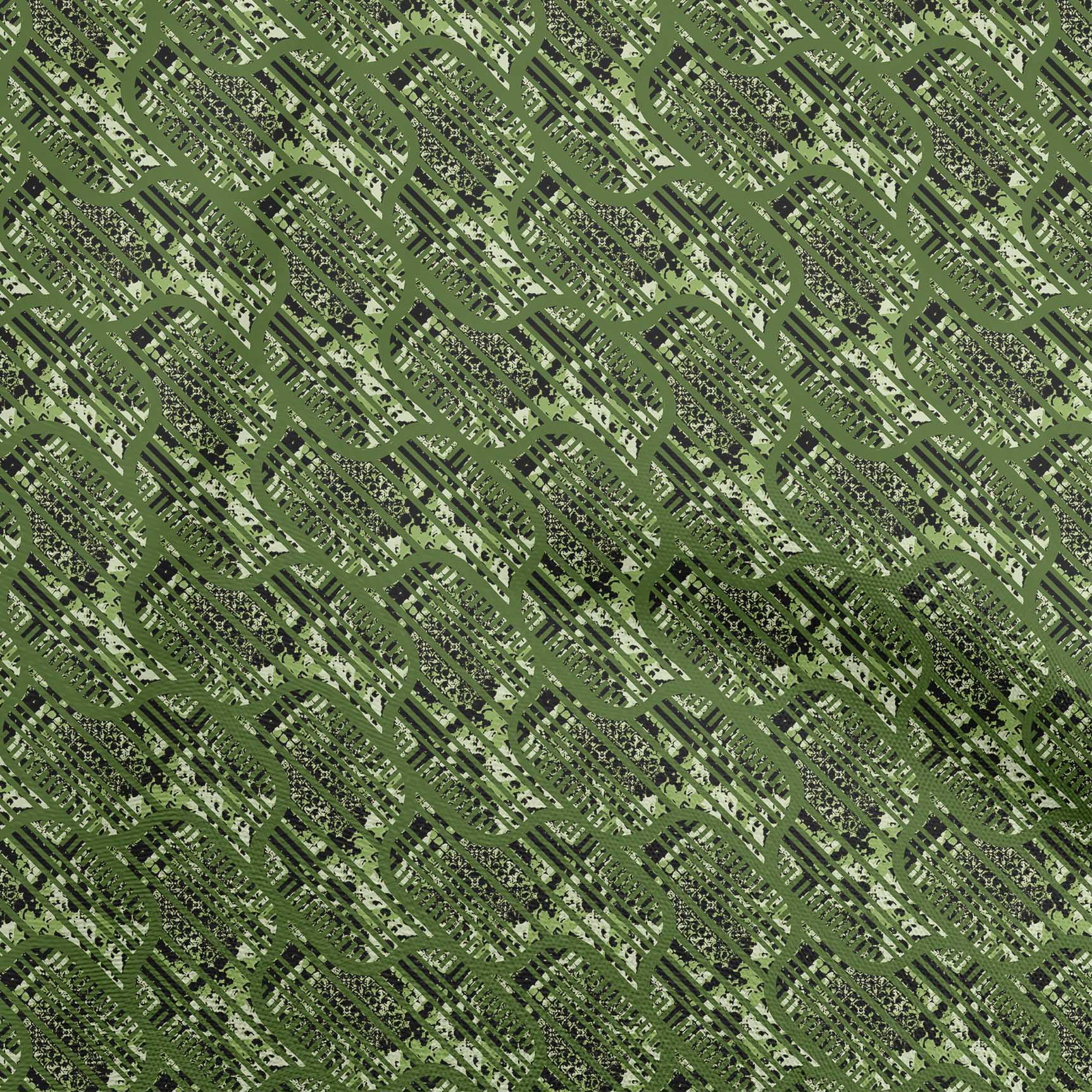 oneOone Viscose Chiffon Forest Green Fabric Texture Sewing Material ...