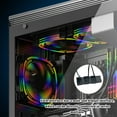 Elegant Choise PC Case Fans 120mm RGB Computer Fan Quiet Cooling, Black ...