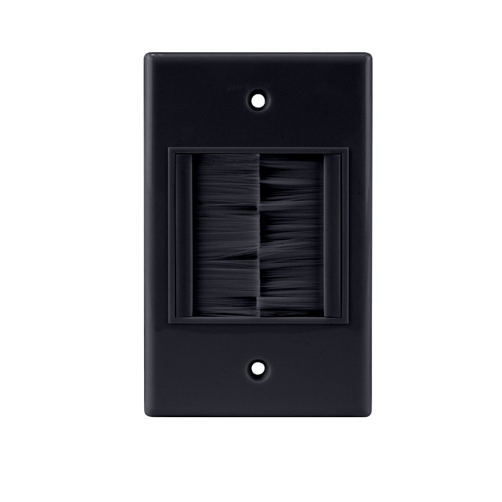 Construct Pro WideMouth Brush Wall Plate Cable Management Pass-Through ...