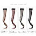 2-Piece Clip-In Wavy Synthetic Bangs Hair Extensions for Women - 30 ...