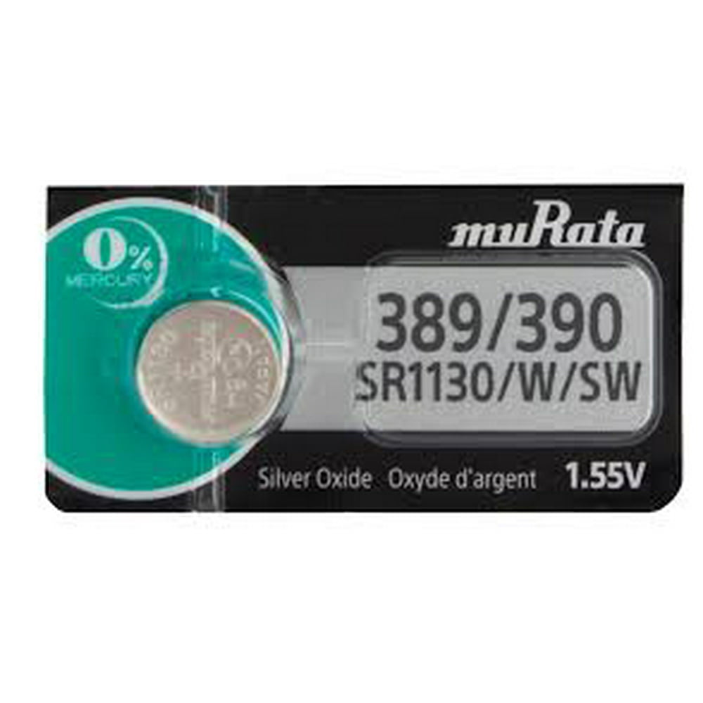 Sony 390 / 389 - SR1130 Silver Oxide Button Battery 1.55V - 2 Pack ...
