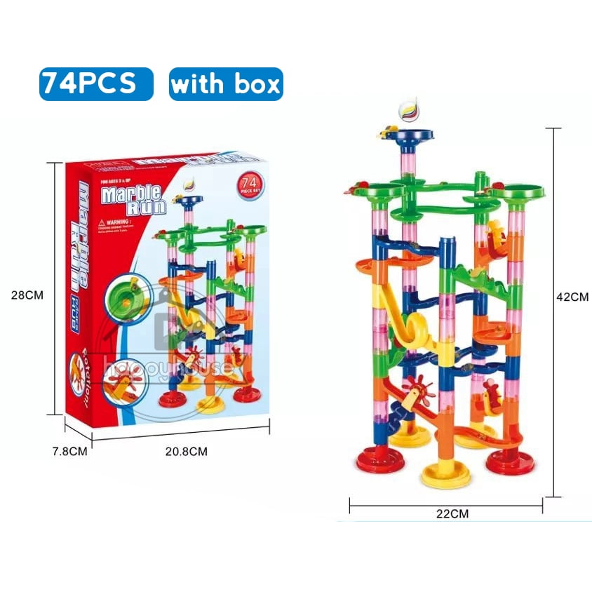 Marble Run Race Track Building Blocks Kids 3D Maze Ball Roll Toy DIY ...
