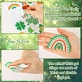 50 PCS St. Patrick's Day Gel Window Clings Stickers Reusable Green ...