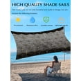Abstract Stereo Cube Sun Shade Sail 12'X16' Modern Gradient Black Grey ...